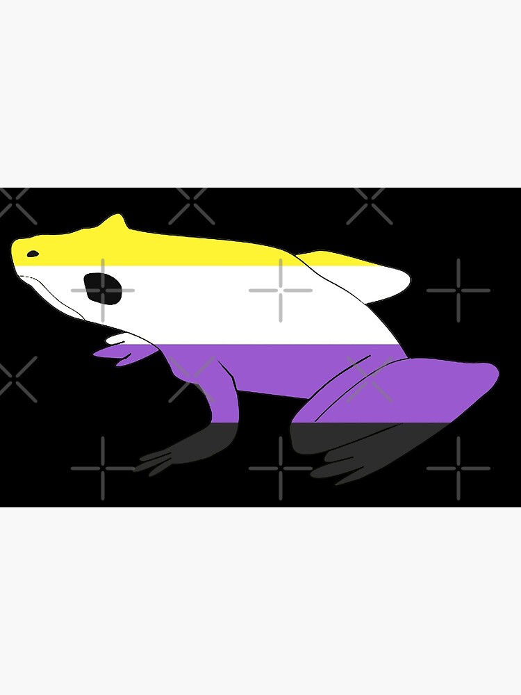 "Enby Flag Frog" Poster by Cllmp | Redbubble