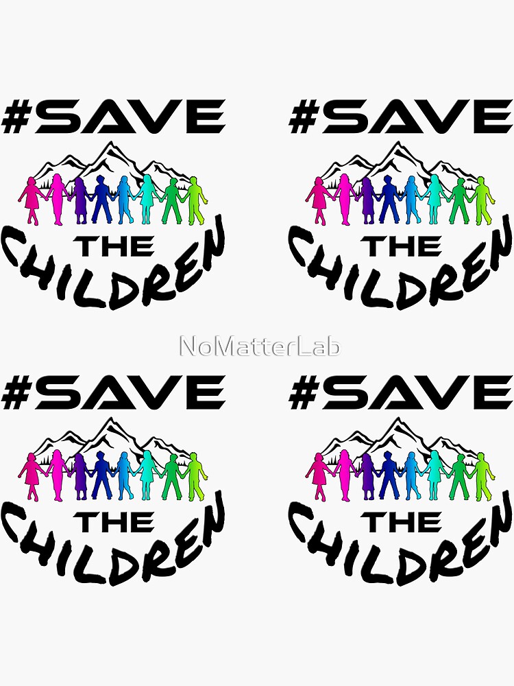 "Save The Children - Rainbow" Sticker by NoMatterLab | Redbubble