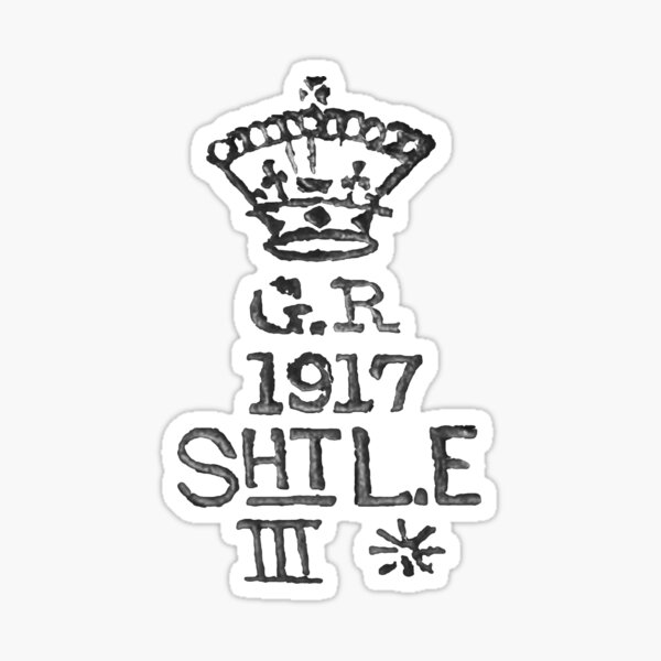 "Classic Enfield Rifle proof mark " Sticker for Sale by PaladinsWife ...