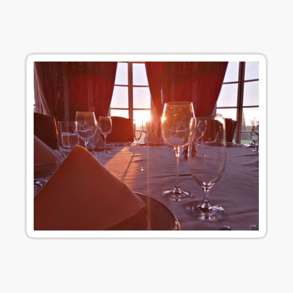 "Elegant Luxury Fine Dining" Sticker for Sale by beyourownshirt | Redbubble