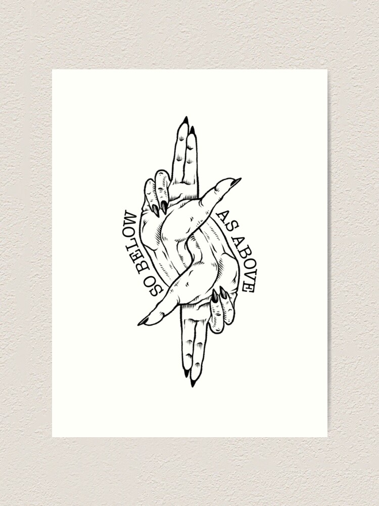 "As Above So Below" Art Print for Sale by Varg Massari | Redbubble