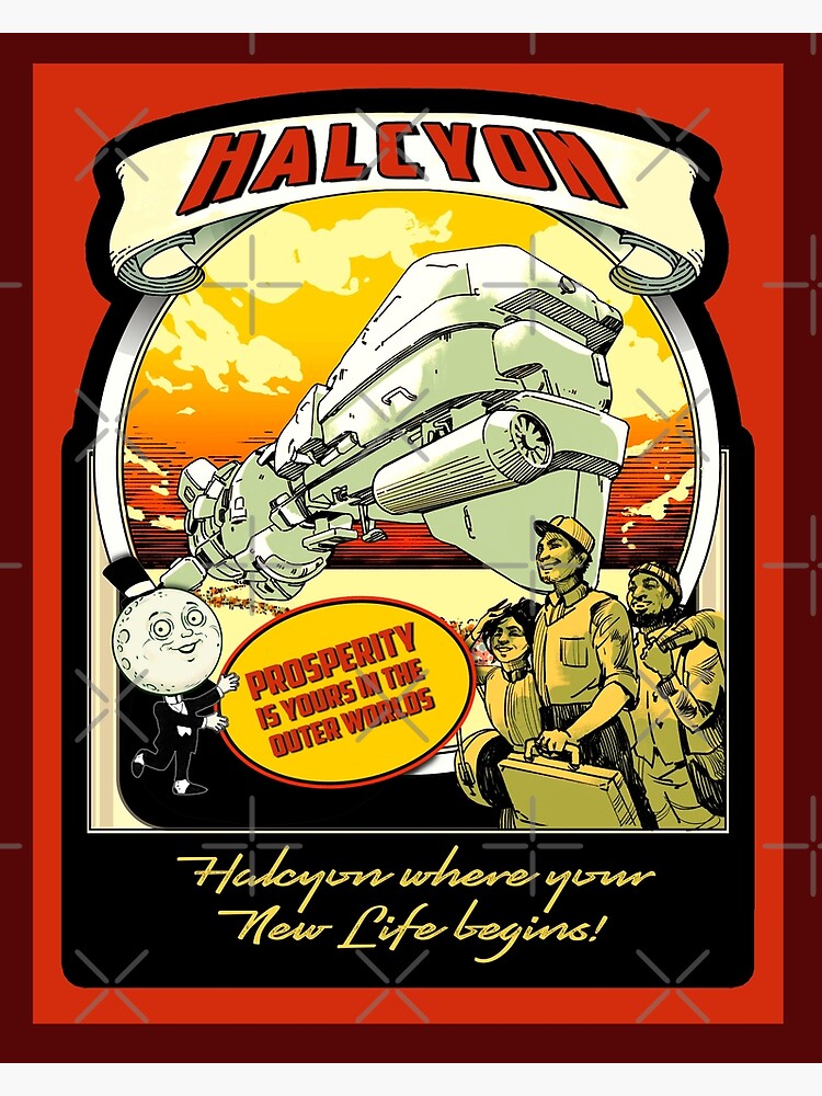 "The Outer Worlds, Halcyon" Poster for Sale by DBnation | Redbubble