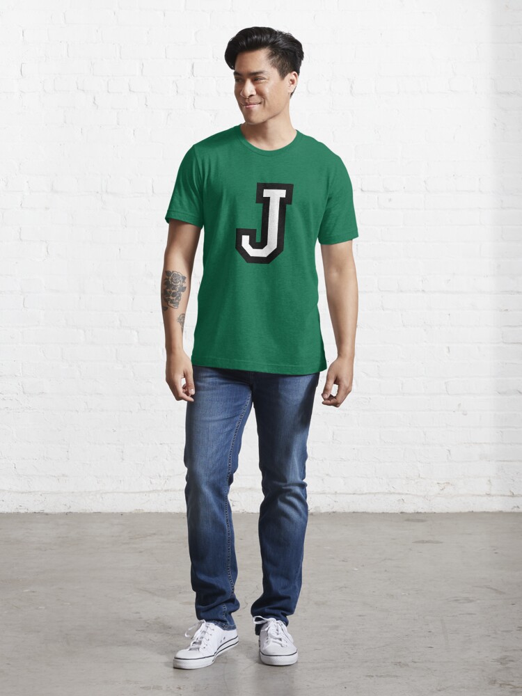 "Letter J two-color" T-shirt for Sale by theshirtshops | Redbubble | j ...