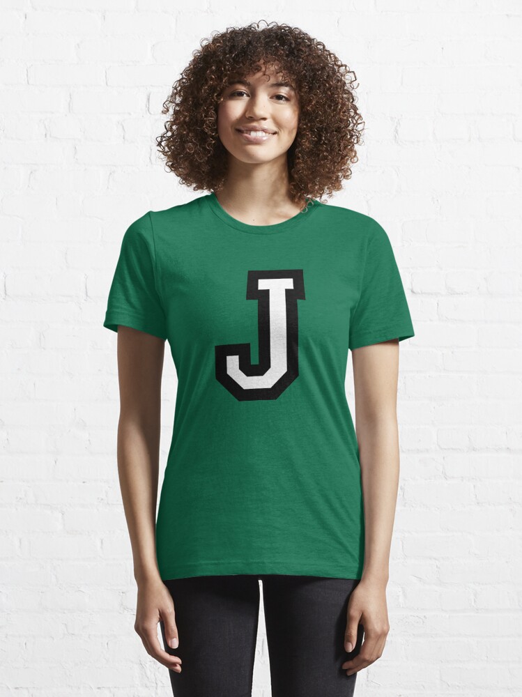 "Letter J two-color" T-shirt for Sale by theshirtshops | Redbubble | j ...