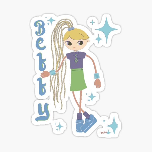 " Betty spaghetty doll" Sticker by Clownsnghosts | Redbubble