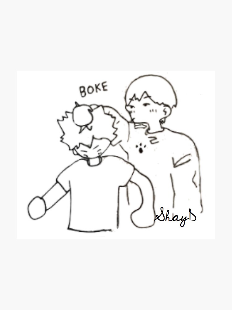 "Boke Hinata Boke" Sticker for Sale by thatweebwhodraw | Redbubble