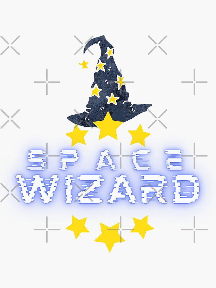 "Space Wizard" Sticker for Sale by shirtswithsass | Redbubble
