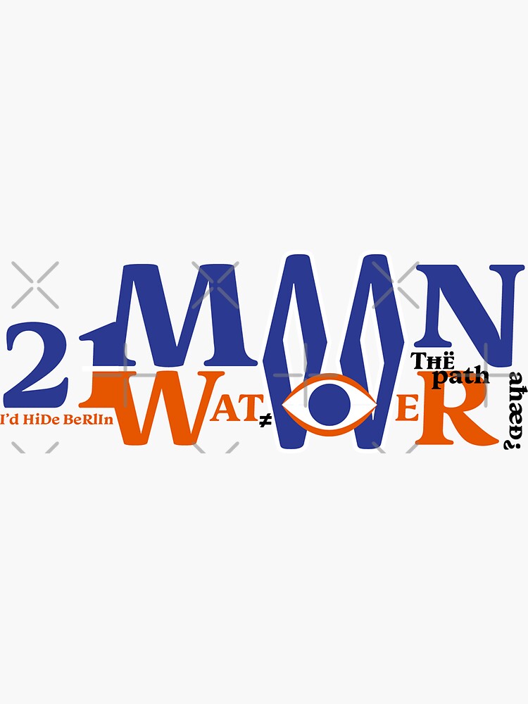 "Bon Iver 21 Moon Water " Sticker for Sale by MichaelCatelli | Redbubble