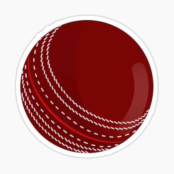 "Cricket Ball" Sticker for Sale by mzsubhani | Redbubble