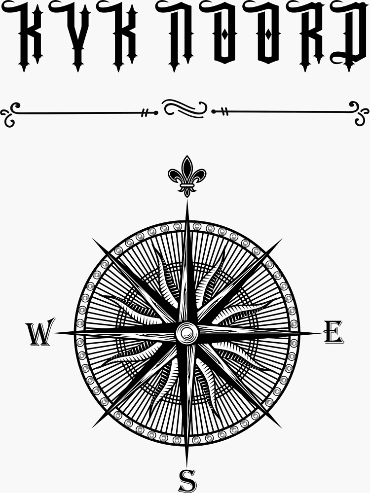 "Kyk Noord Black 1" Sticker for Sale by Souttees | Redbubble