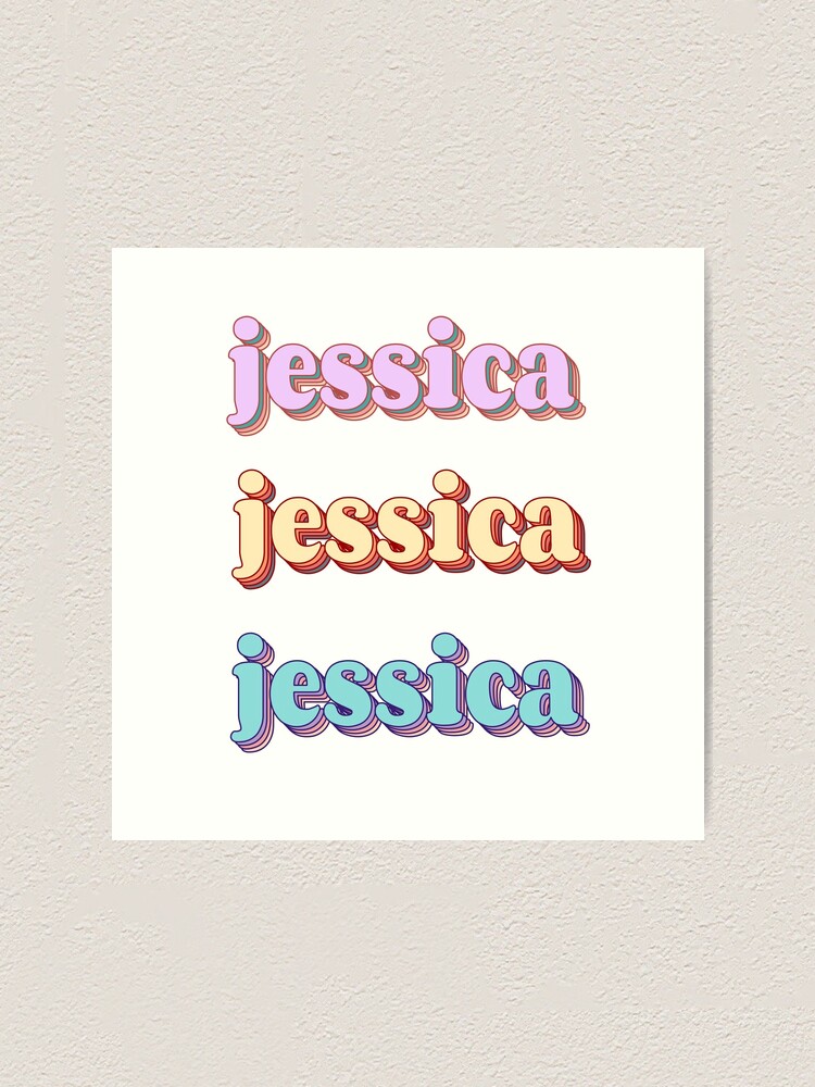 "Jessica Word Art" Art Print for Sale by Arexus | Redbubble