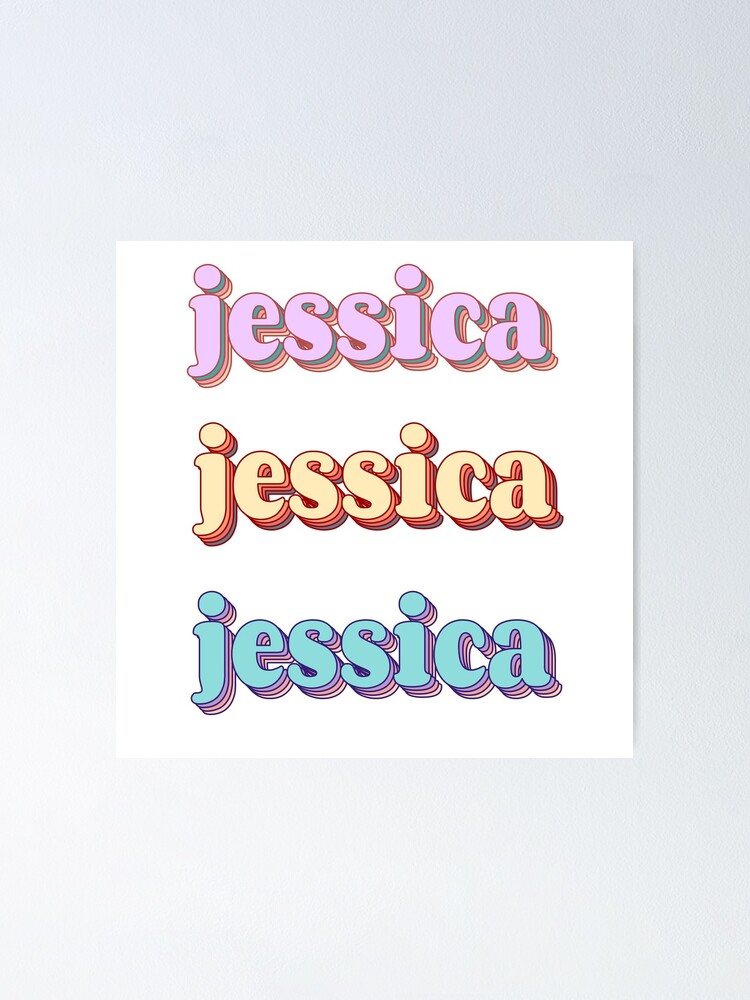 "Jessica Word Art" Poster for Sale by Arexus | Redbubble