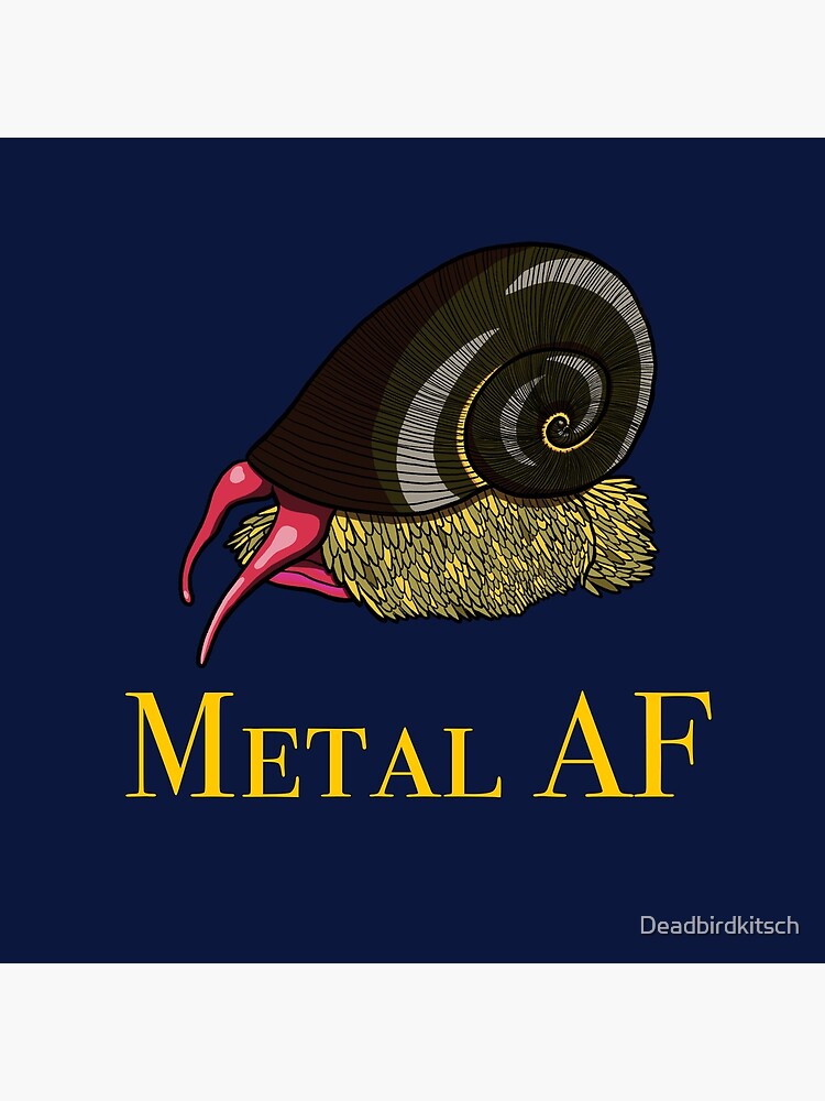 "Metal AF" Poster by Deadbirdkitsch | Redbubble