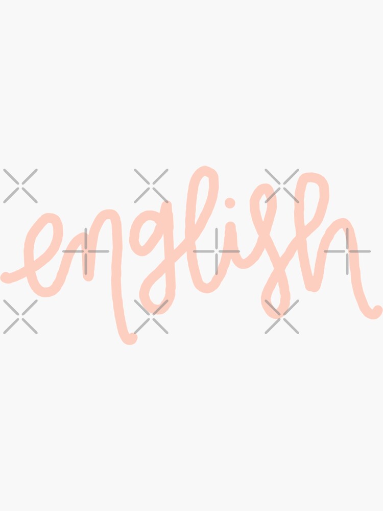 "english class" Sticker for Sale by allyhom | Redbubble