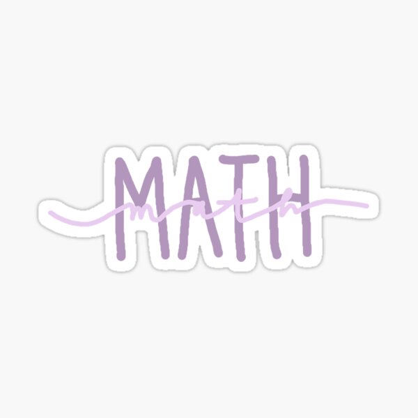 "math" Sticker for Sale by allyhom | Redbubble