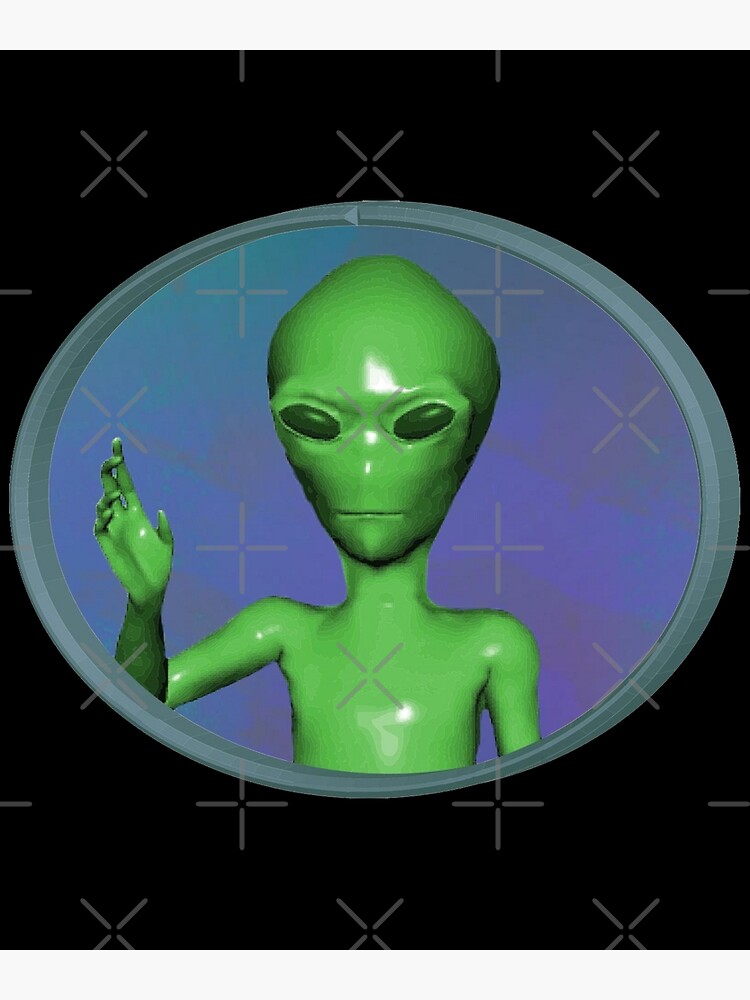 "Alien Trippy Vaporwave Shoegaze Grunge Ufo Vintage 90's Aesthetic" Art ...