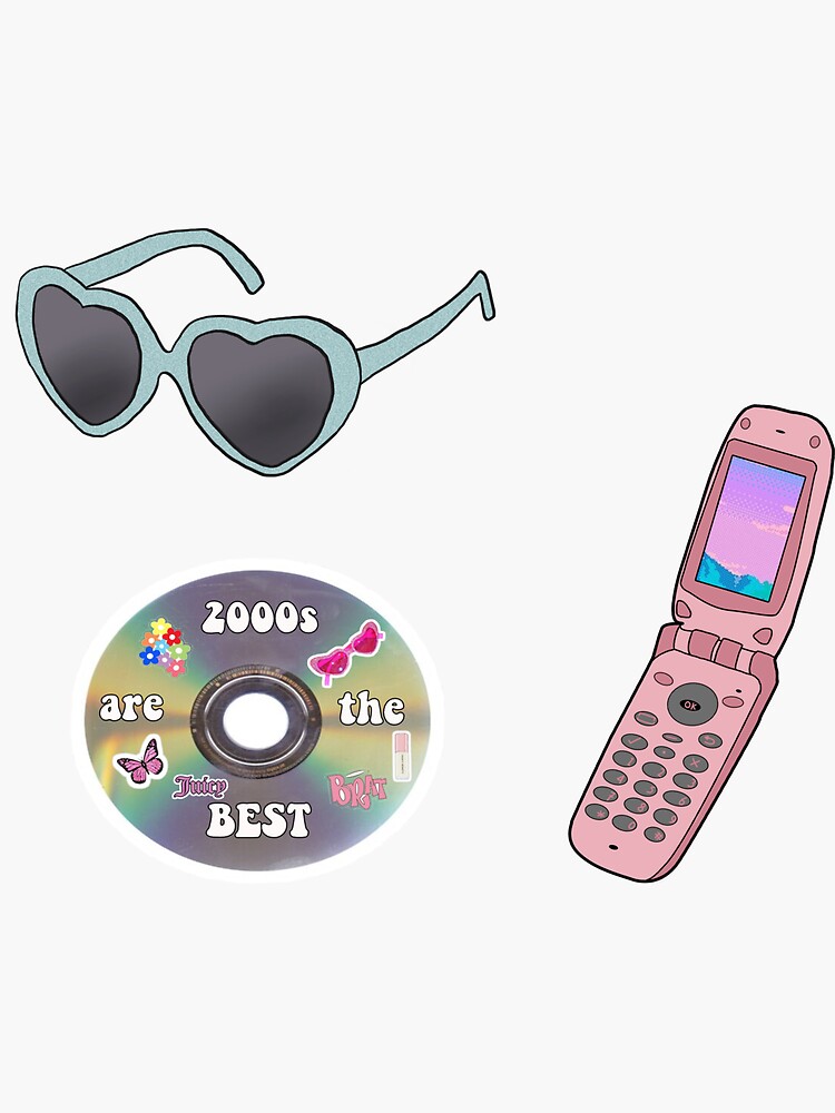 "2000s aesthetic sticker pack" Sticker for Sale by brookeallen- | Redbubble