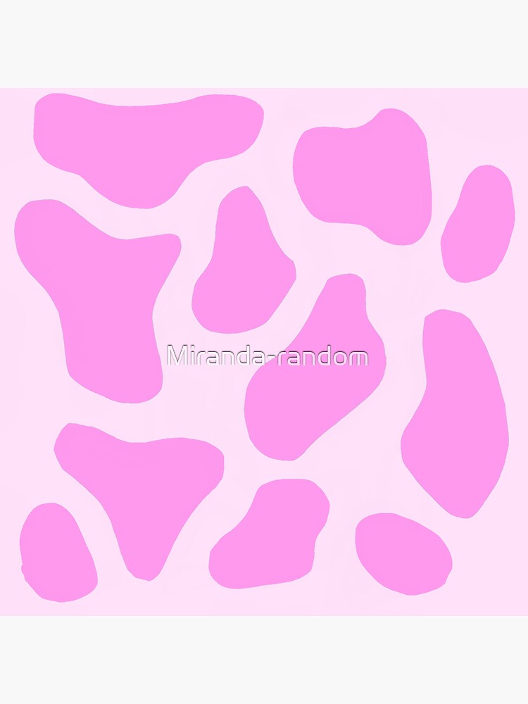 Pegatina «Estampado de vaca rosa» de Miranda-random | Redbubble