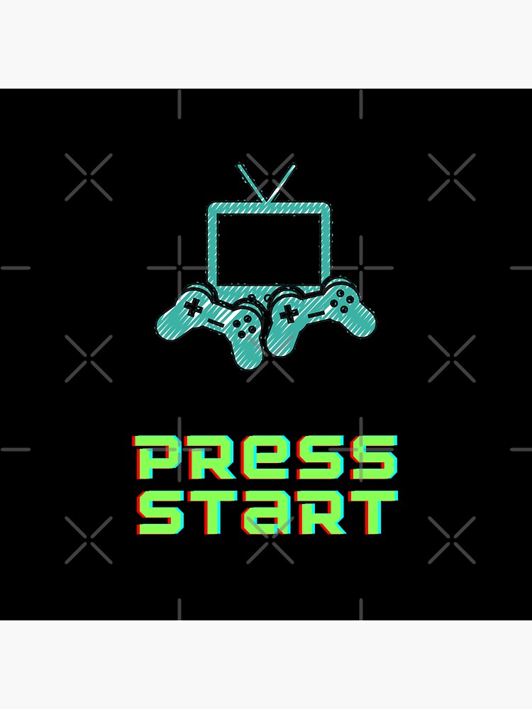 "Gamer press start!" Sticker for Sale by PhoeniXDreamer | Redbubble