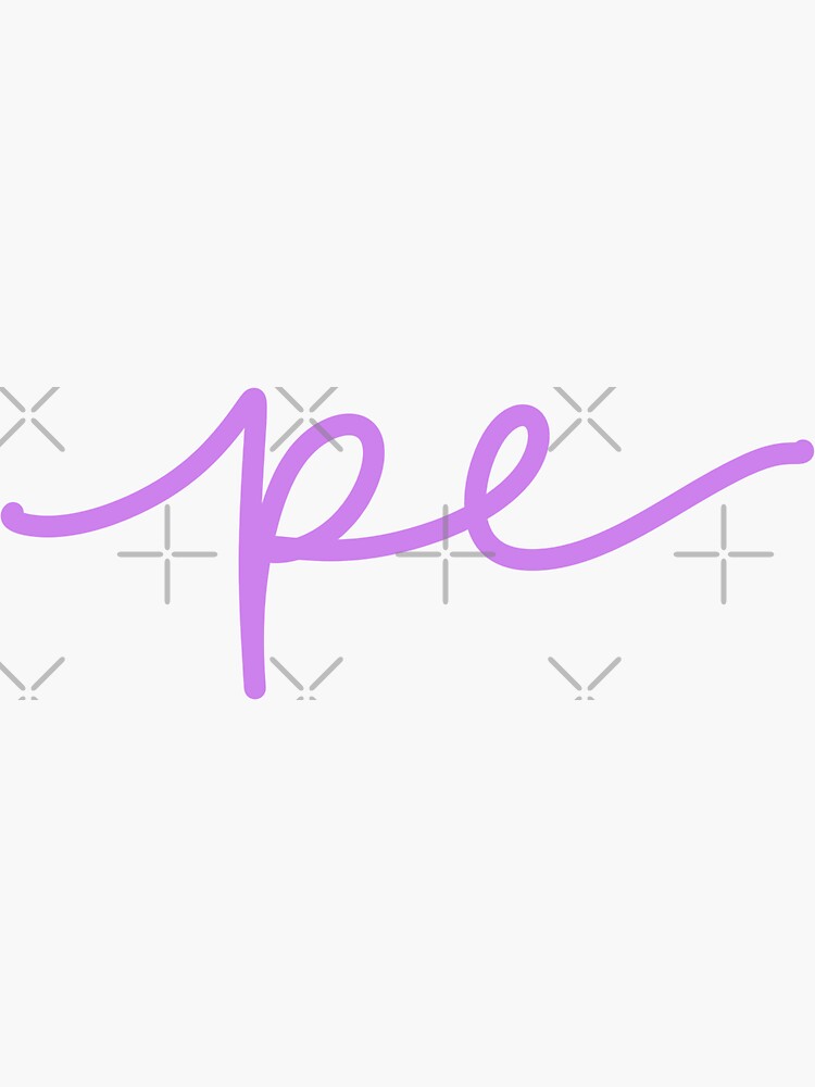 "pe" Sticker for Sale by allyhom | Redbubble
