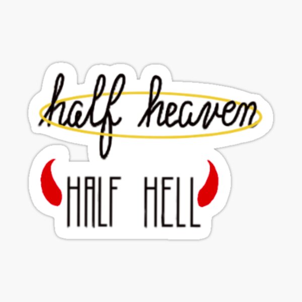 Half Hell Stickers | Redbubble