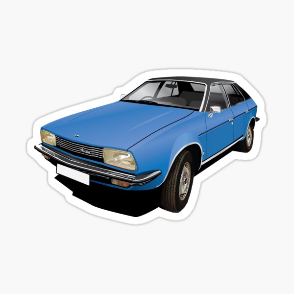 "Austin Morris Princess ADO71 illustration blue" Sticker by ...