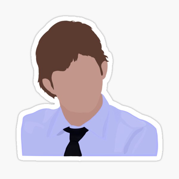"Jim Halpert Cartoon" Sticker for Sale by GBdigitals | Redbubble