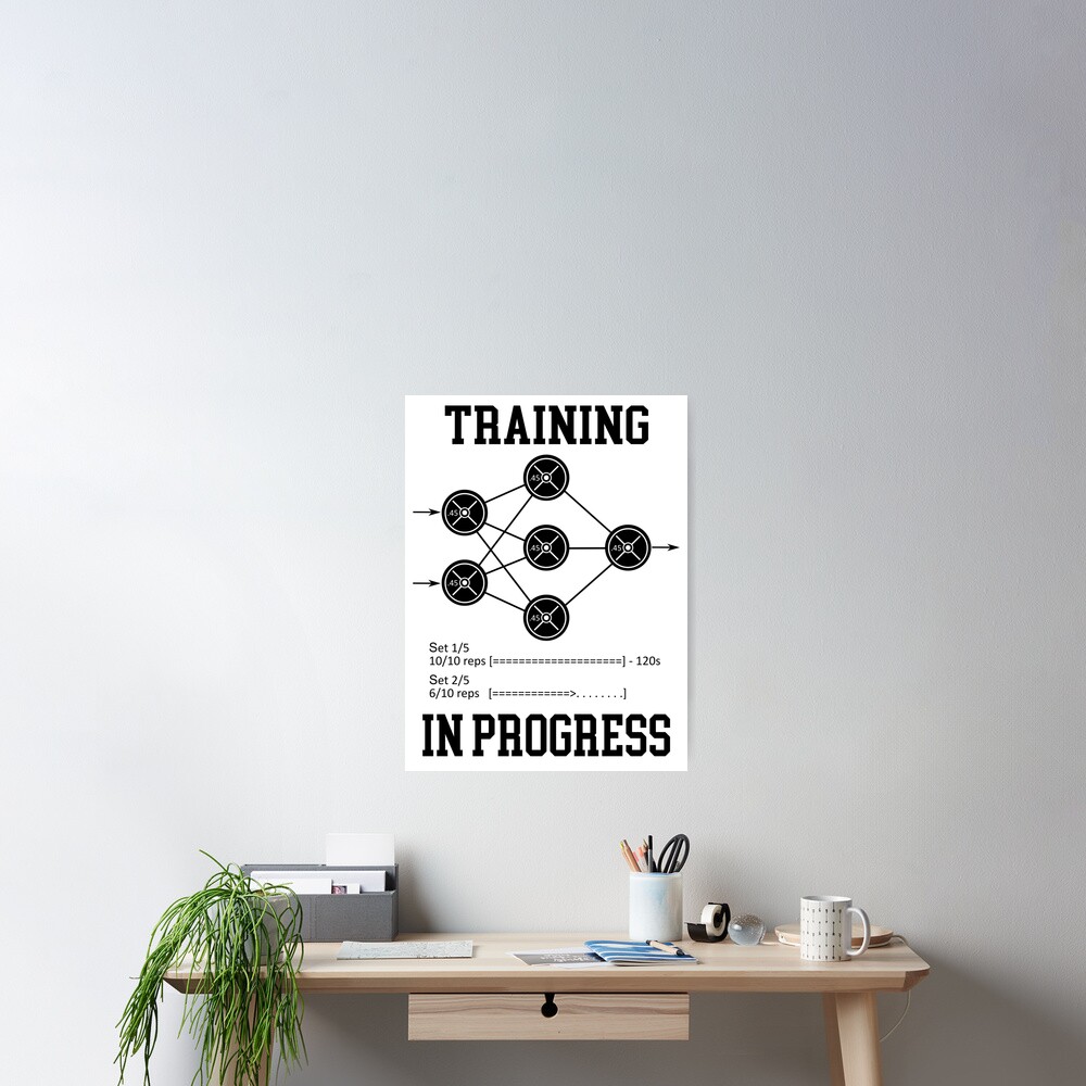 "Training in Progress" Poster for Sale by SWEGainz | Redbubble
