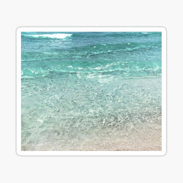 "Clear Blue Ocean" Sticker by TeeGals | Redbubble