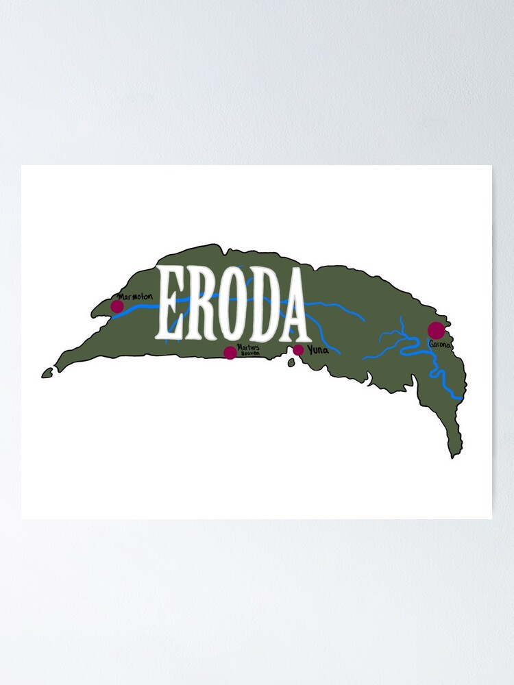 Póster «Mapa de Eroda» de Pineapple-Girl | Redbubble