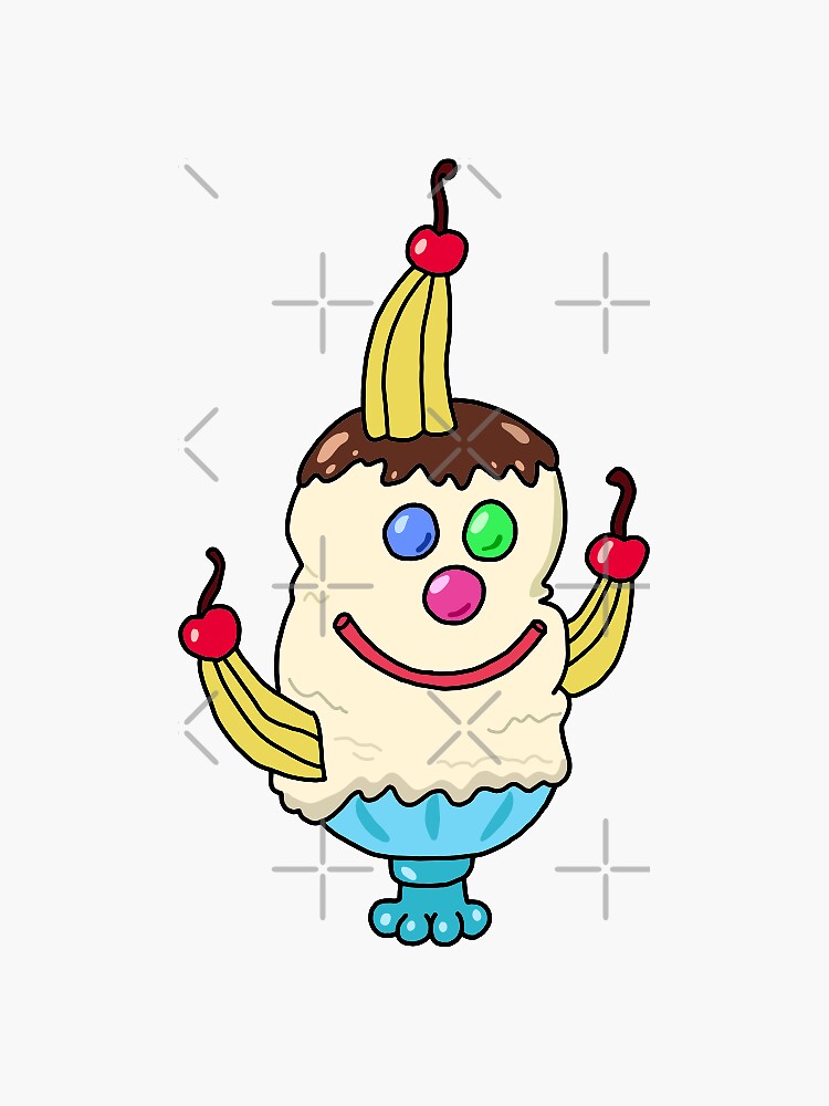 "the ultimate goofy goober sundae" Sticker for Sale by funandquirky ...