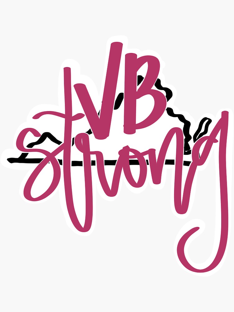 "VB Strong State Outline" Sticker for Sale by htiedemann | Redbubble