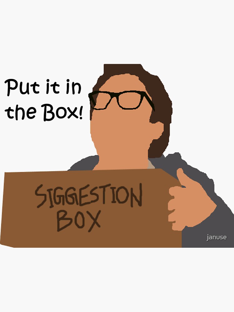 "Put it in the Box" Sticker for Sale by januse | Redbubble