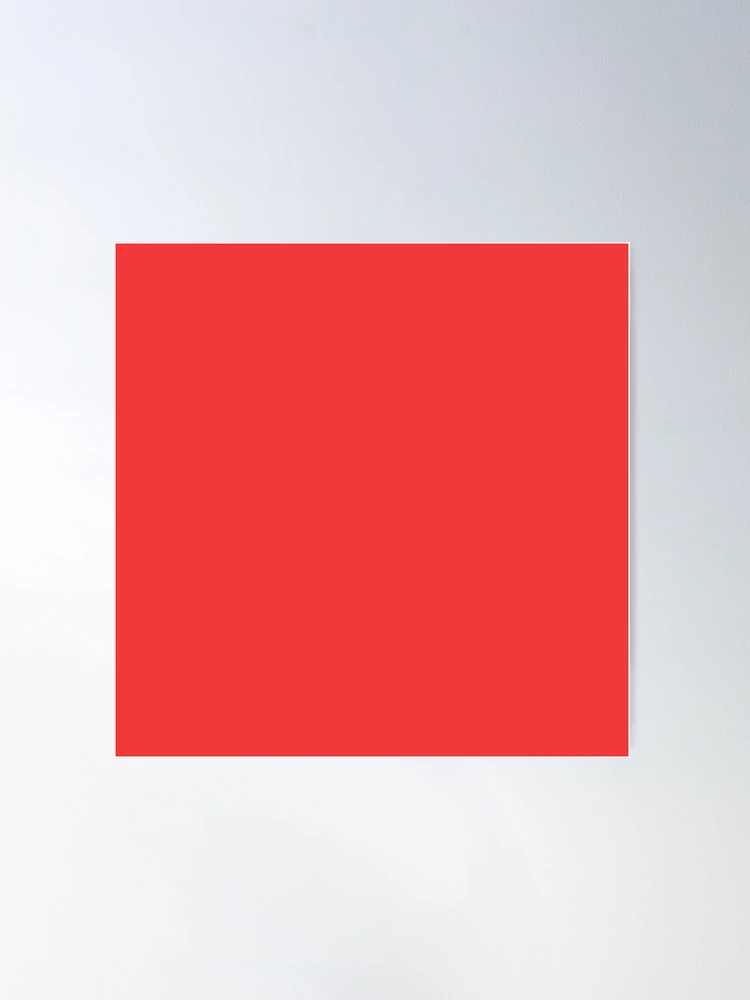 Plain Red Poster