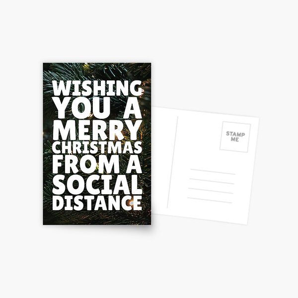 "Wishing you a Merry Christmas from a social distance - christmas ...