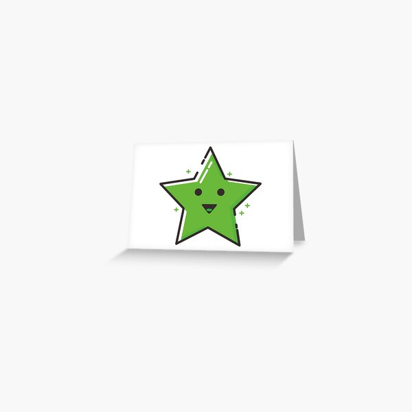 "cute green star icon" Greeting Card by indocreativeart | Redbubble