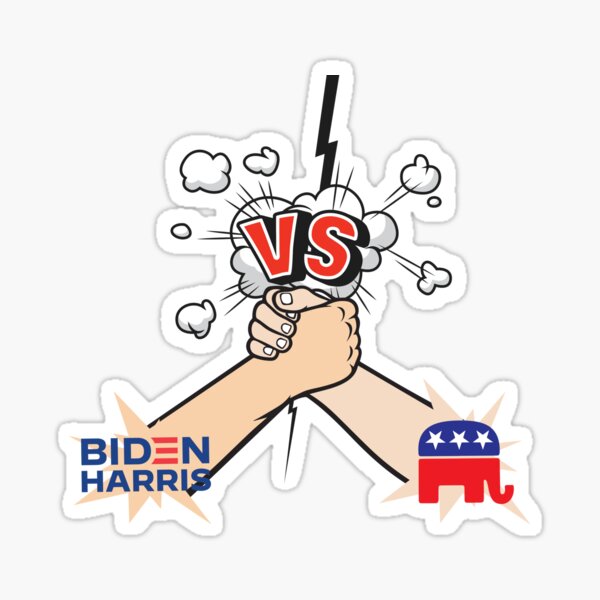 "Joe Biden vs Donald trump: US presidential election" Sticker for Sale ...