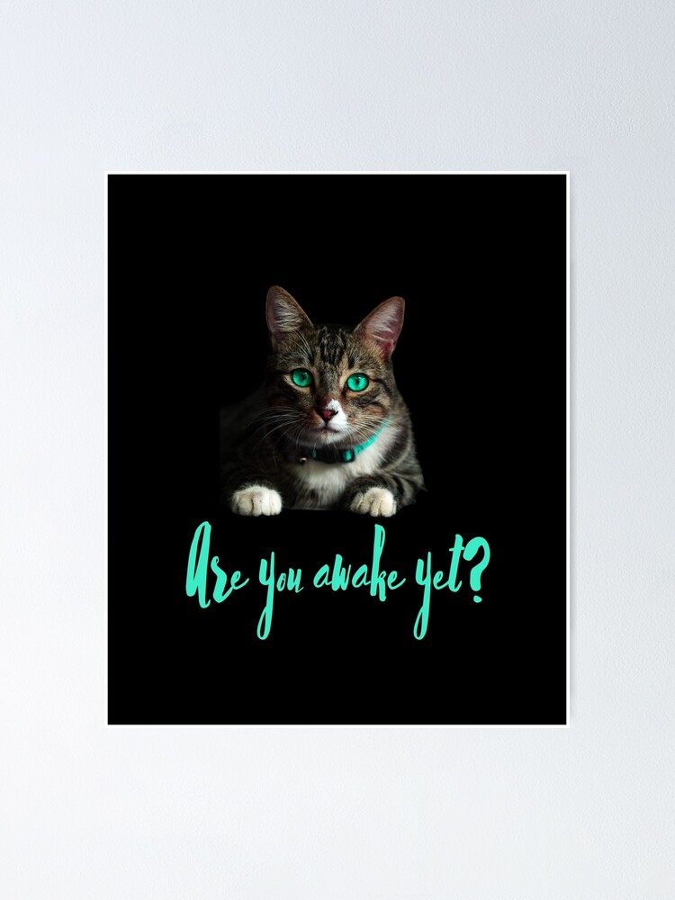 "Are You Awake Yet?" Poster for Sale by AtarangiDesigns | Redbubble