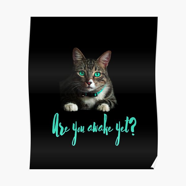 "Are You Awake Yet?" Poster for Sale by AtarangiDesigns | Redbubble