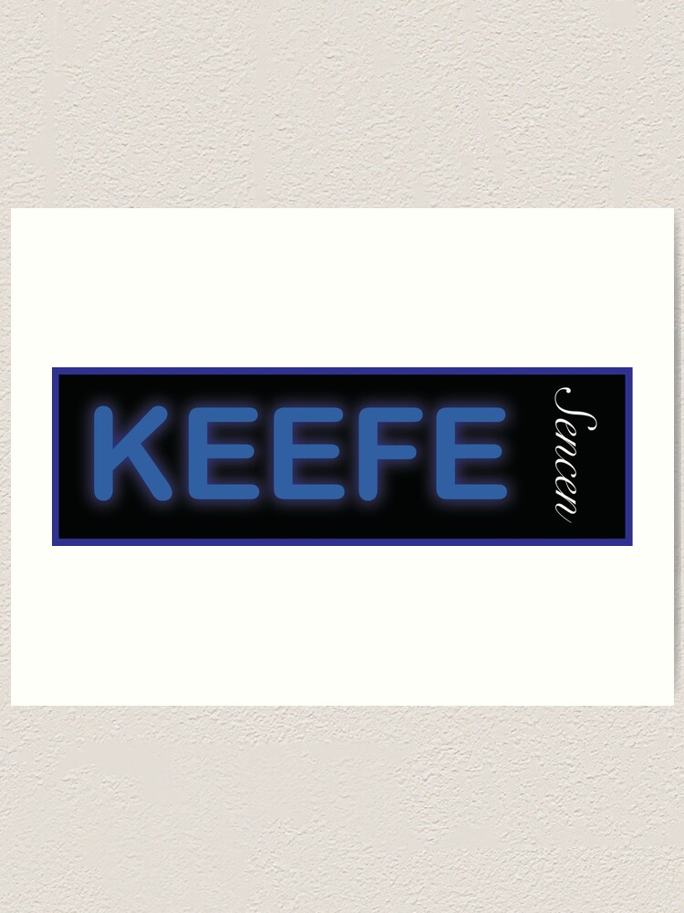 "Keefe Sencen Neon Sticker" Art Print for Sale by maceyxkeefe | Redbubble