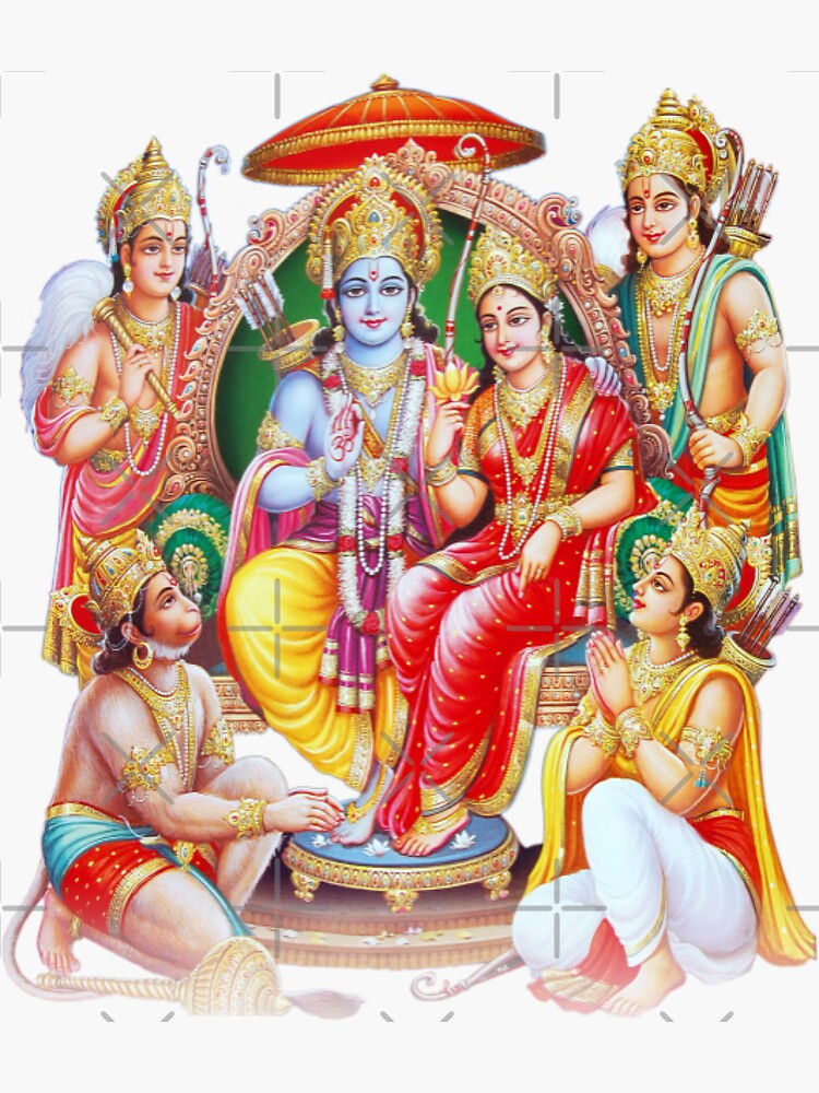 "Ram Darbar " Sticker for Sale by justrachna | Redbubble