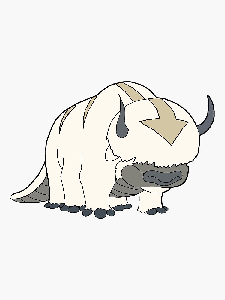 "Appa from Avatar the last Airbender" Sticker for Sale by artby3lla ...