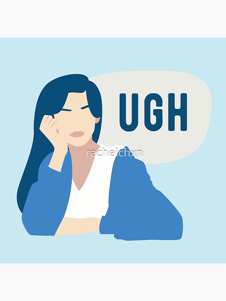 "Cute Girl Ugh" Poster for Sale by rachelchxn | Redbubble