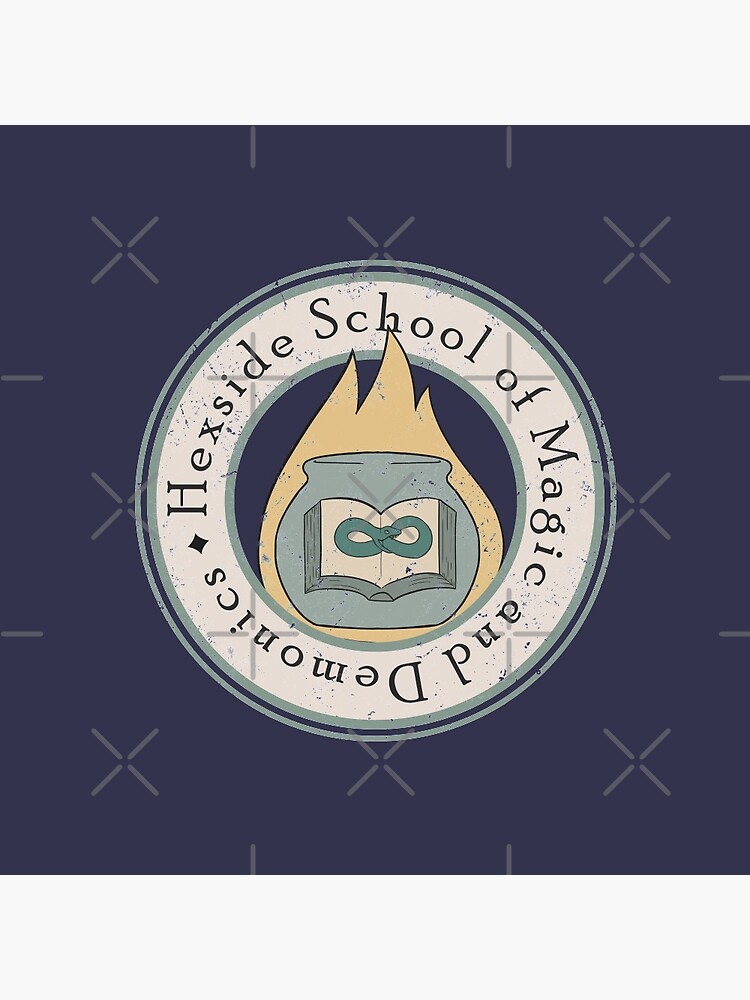 "Hexside School of Magic and Demonics" Pin for Sale by debsruizart ...