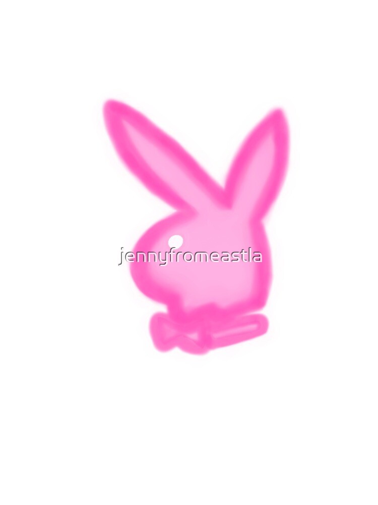 "Y2K Airbrushed Bunny Logo" Art Print by jennyfromeastla | Redbubble