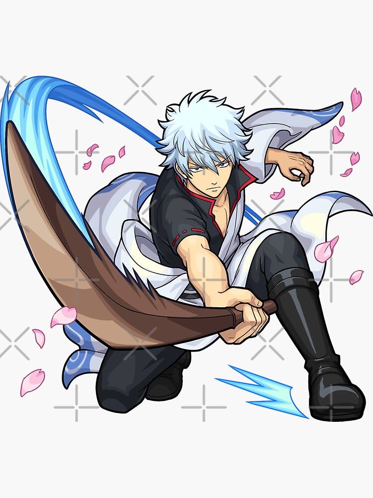 "Sakata Gintoki - Gintama" Sticker for Sale by MatildeJohnson | Redbubble