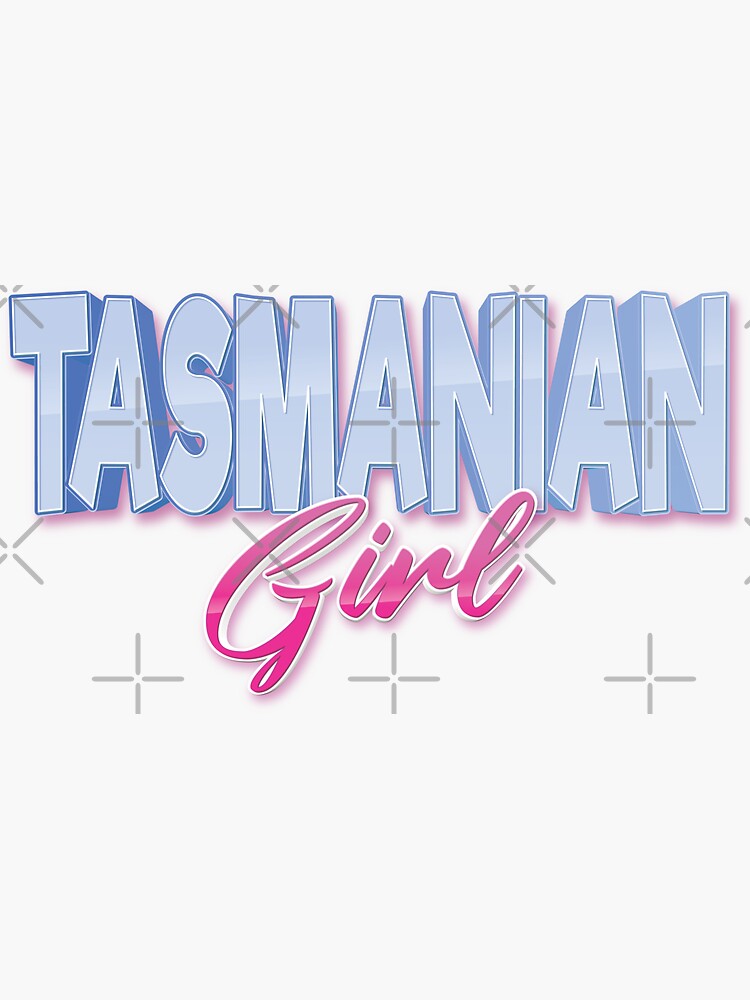 "Tasmanian Girl " Sticker for Sale by ProjectX23 | Redbubble