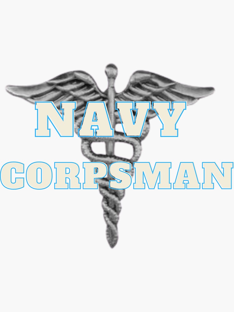 "Proud Navy Corpsman" Sticker for Sale by Samsdesignshop | Redbubble