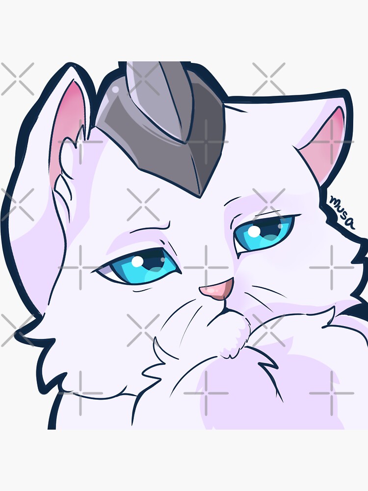 "Bored cat" Sticker by Musa-null | Redbubble