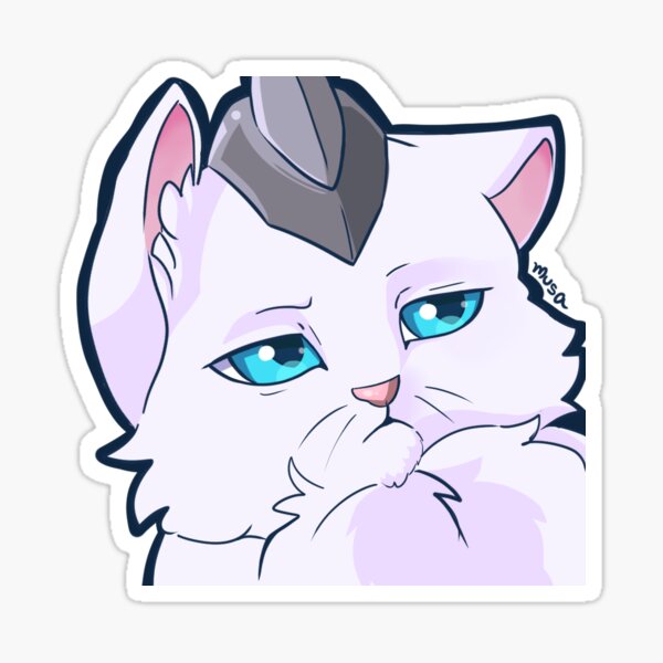 "Bored cat" Sticker by Musa-null | Redbubble